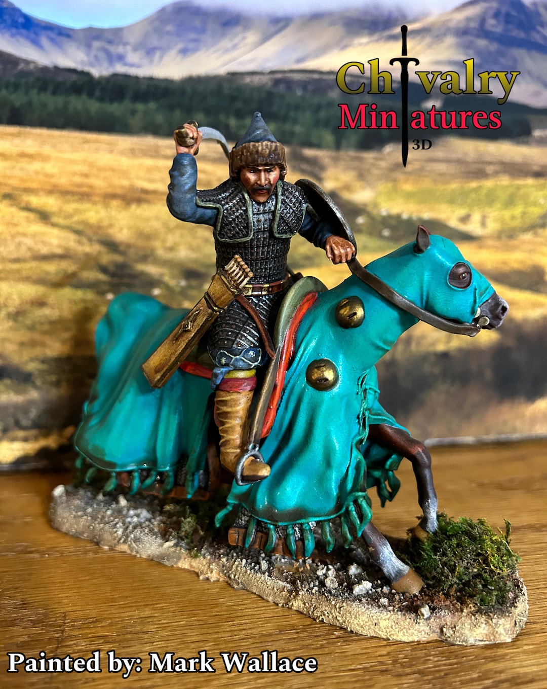 Medieval Mongol Mounted in Battle, 1/72, 28mm, 32mm, 1/35, 54mm, 75mm ...