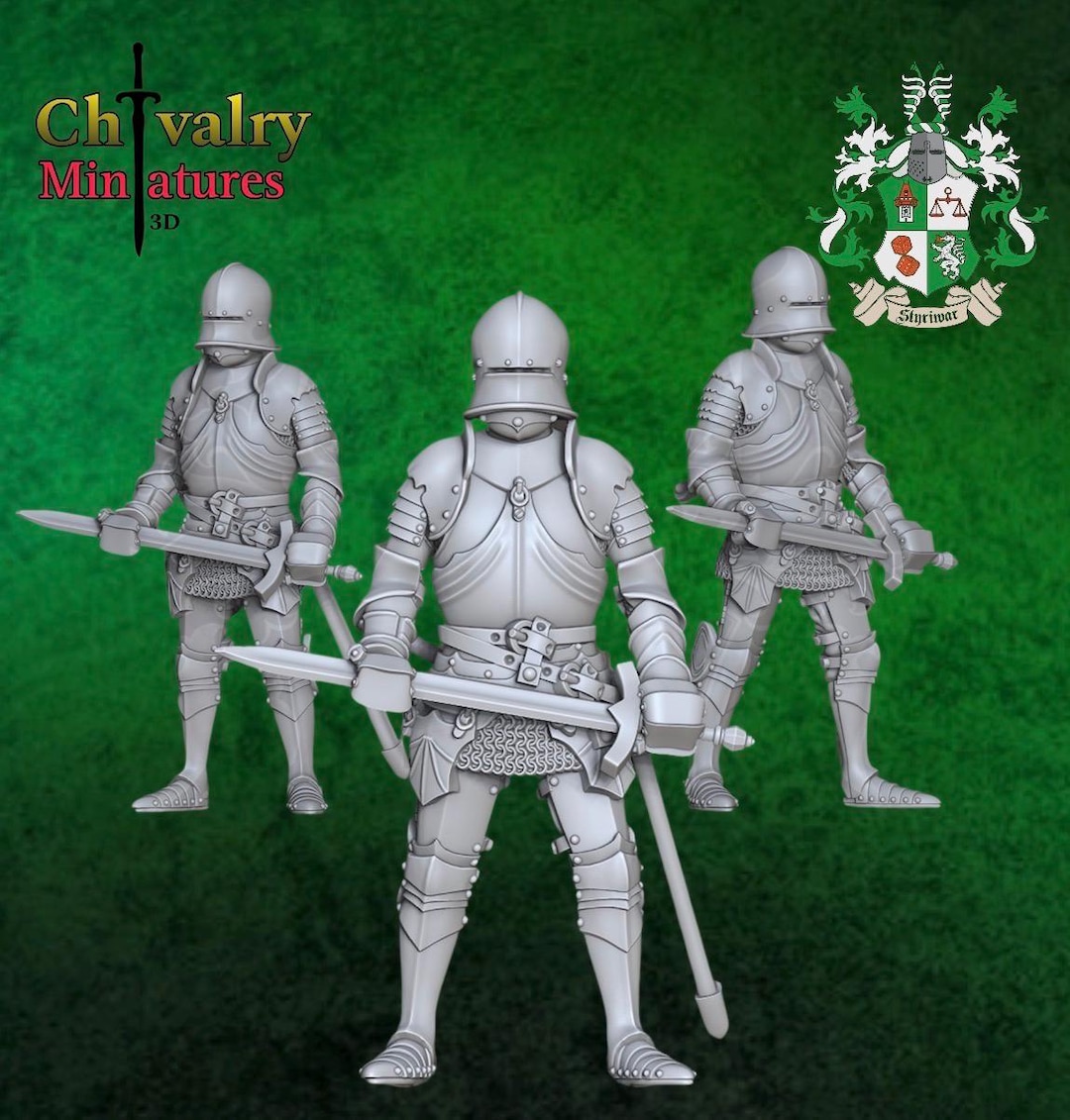 Late Medieval 15th Century Gothic Knight Version 2 Resin Figure ...