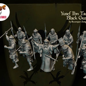 Medieval Moorish Black Gaurd, Resin Historical 1/72, 28mm, 32mm, 1/35 ...
