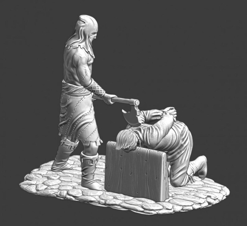 Medieval Executioner of Prisoner, Historical 1/72, 28mm, 32mm, 1/35 ...