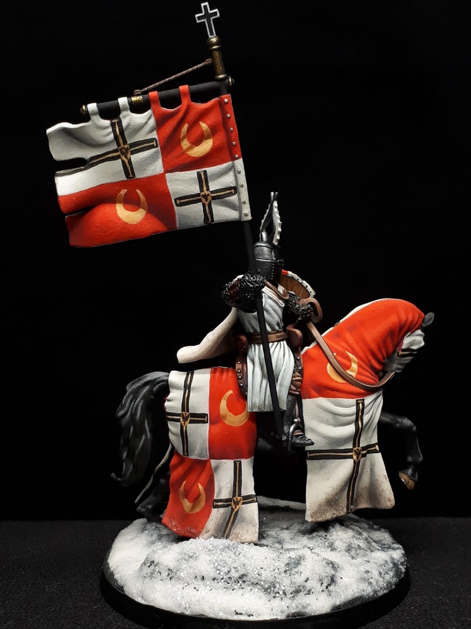 Teutonic Order Brother Knight Standerd Banner, 1/72, 28mm, 32mm, 1/35 ...