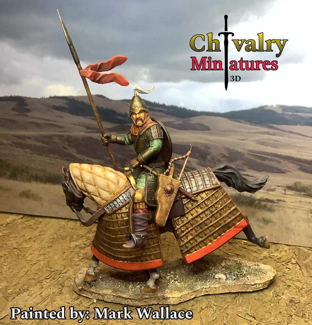 Medieval Mongol Mounted Lance 1/72, 28mm, 32mm, 1/35, 54mm, 75mm ...