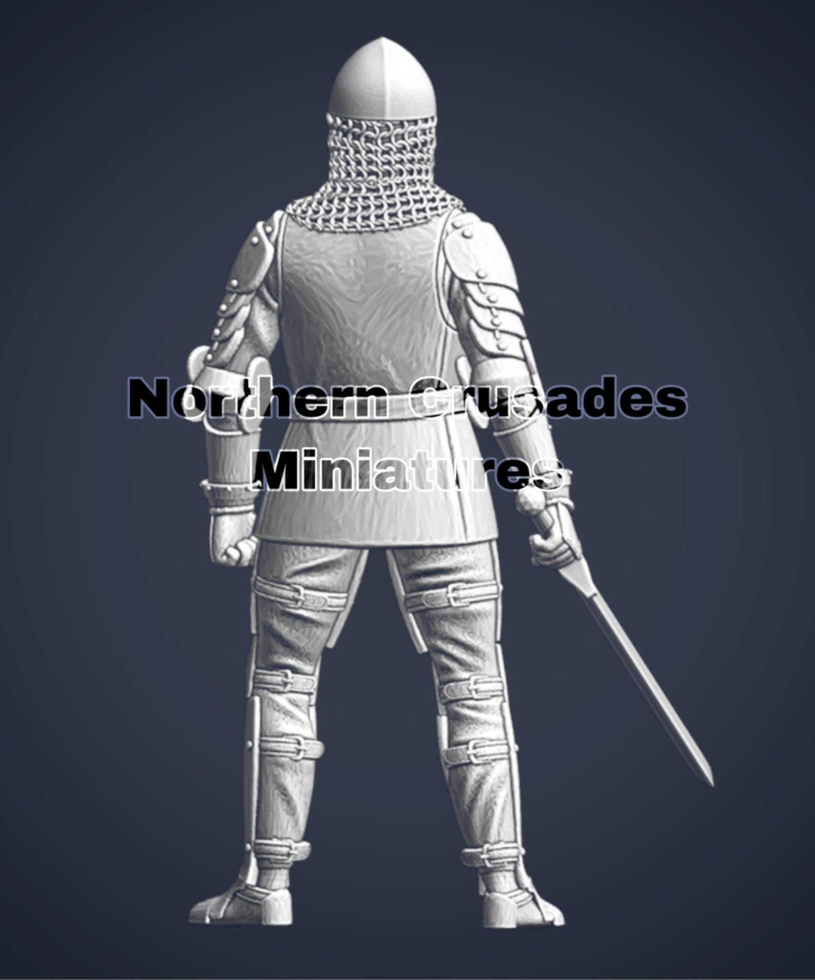 Late Medieval Knight With Sword, Historical 1/72, 28mm, 32mm, 1/35, 54m ...
