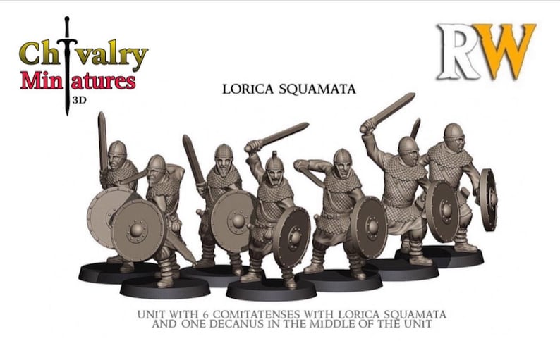 Late Roman Comitatenses (lorica Squamata) Heavy Infantry, Historical 1/ ...