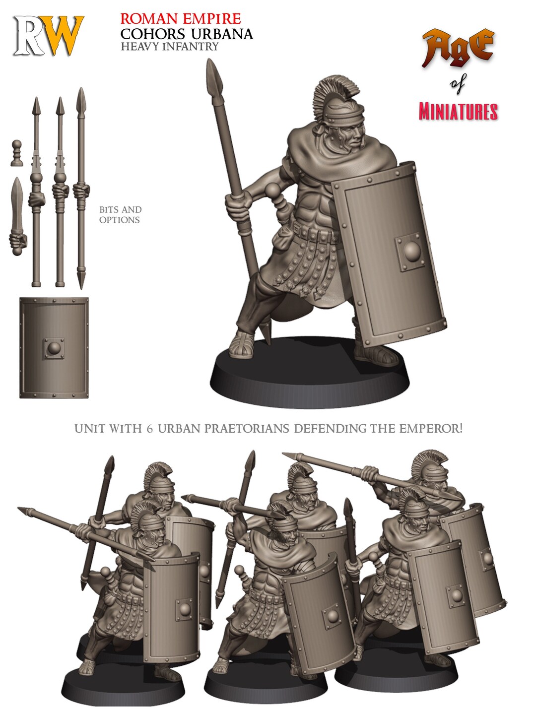 Roman Empire Cohors Urbana Heavy Infantry, Historical 1/72, 28mm, 32mm ...