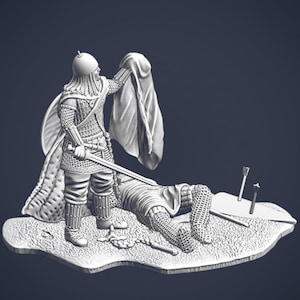 Medieval Byzantine Warrior With Cape Crusaders, Historical 1/72, 28mm ...