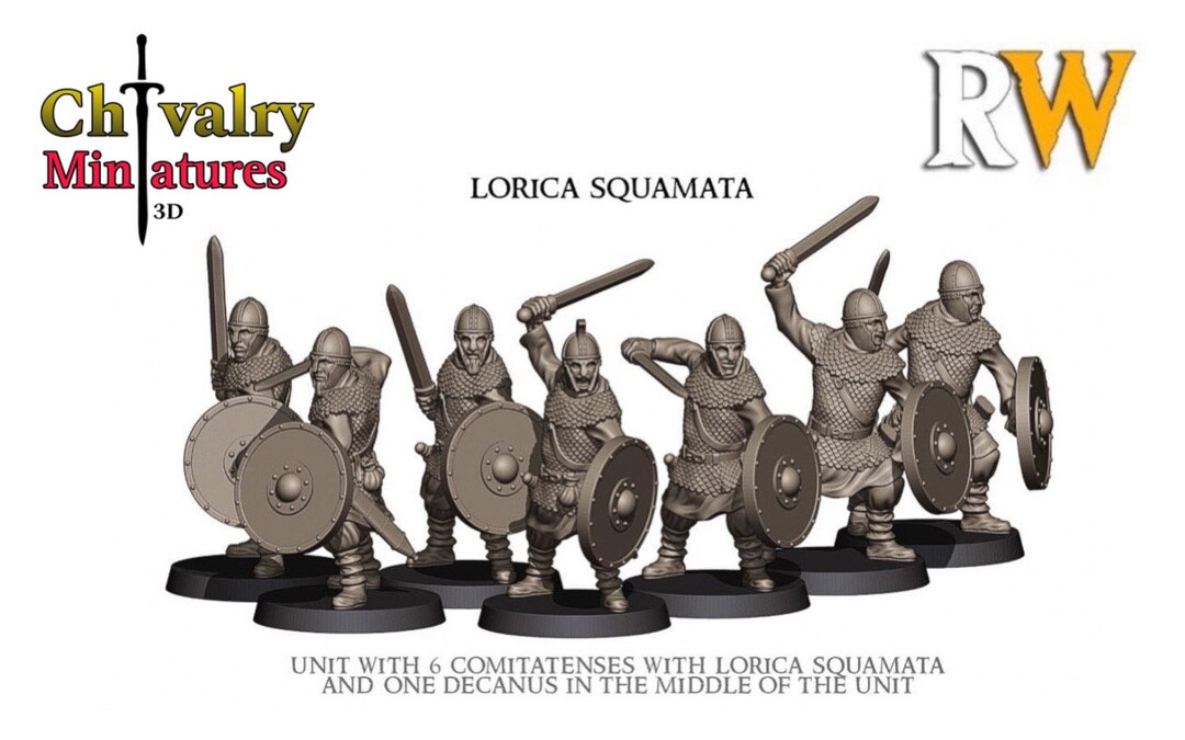 Late Roman Comitatenses (lorica Squamata) Heavy Infantry, Historical 1/ ...