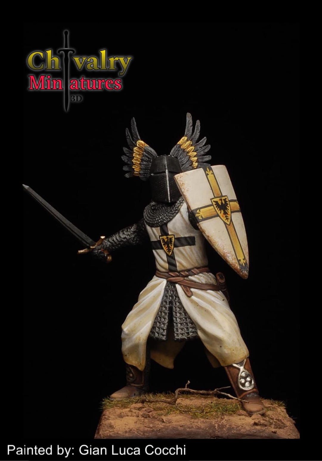 Medieval German Winged Helmet Crusader, Historical 1/72, 28mm, 32mm, 1/ ...