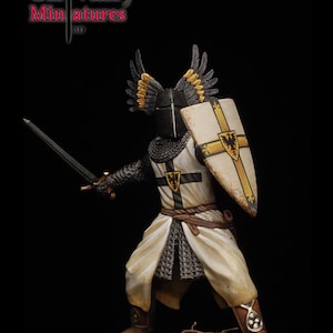 Medieval German Winged Helmet Crusader, Historical 1/72, 28mm, 32mm, 1/ ...