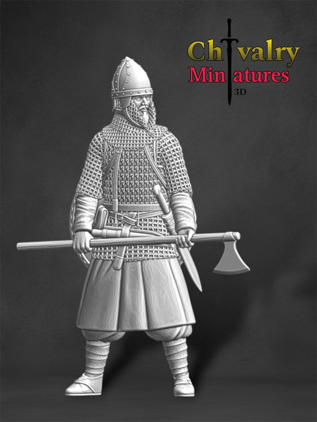 Medieval Varangian Gaurd With Large Axe, Historical 1/72, 28mm, 32mm, 1 ...