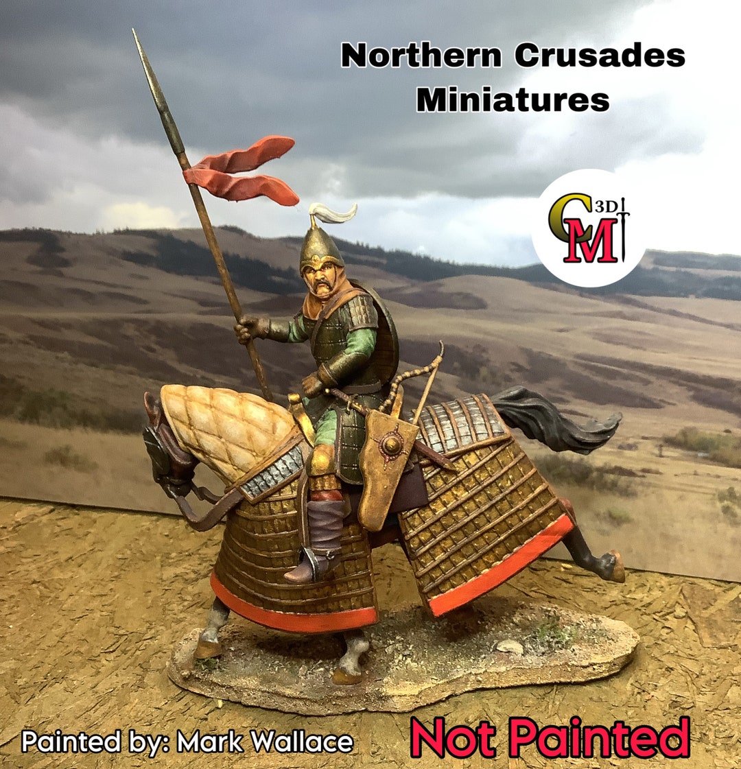 Medieval Mongol Mounted Lance 1/72, 28mm, 32mm, 1/35, 54mm, 75mm ...