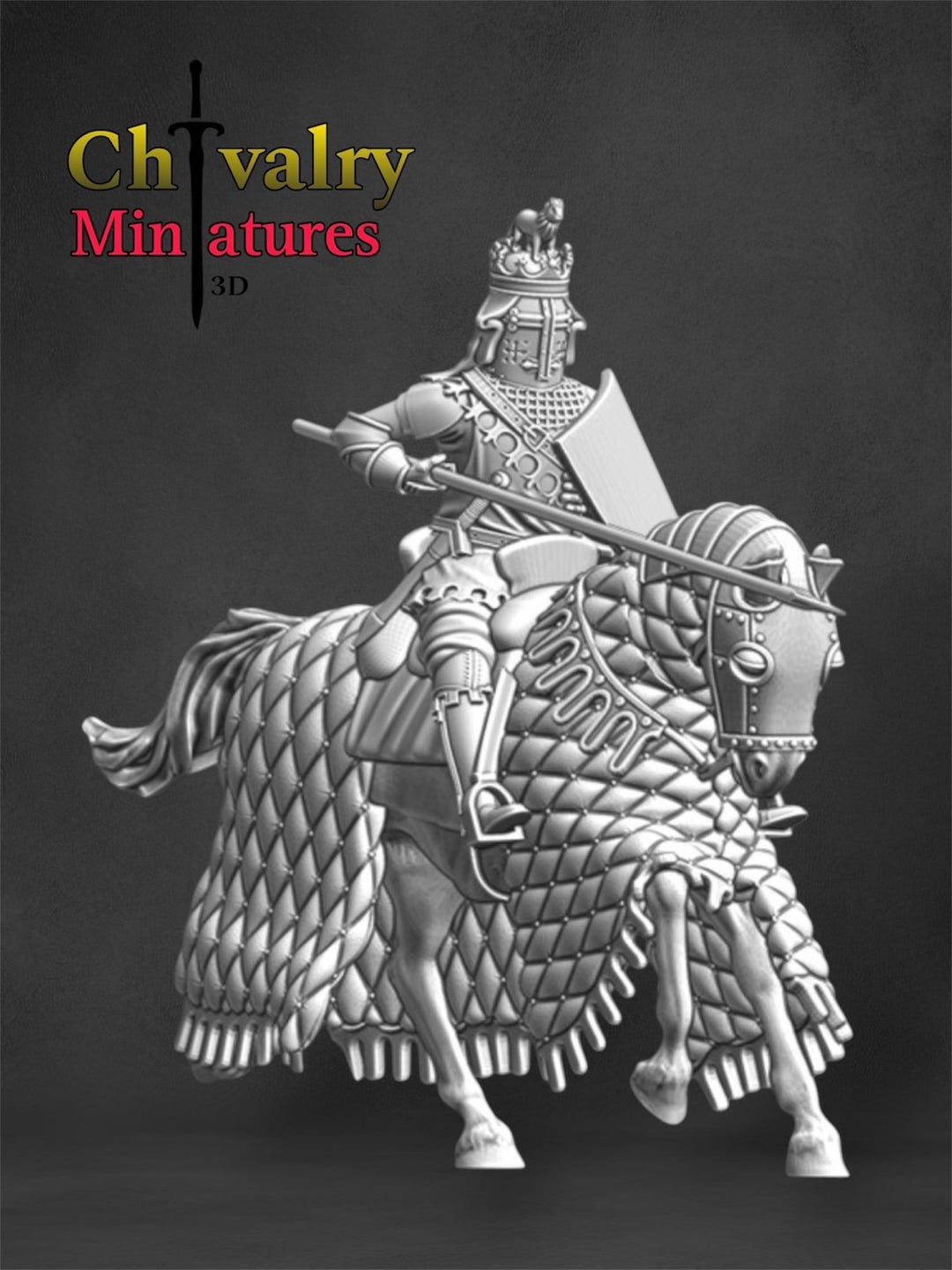 Medieval Mounted English Crusader 3, Historical 1/72, 28mm, 32mm, 1/35 ...