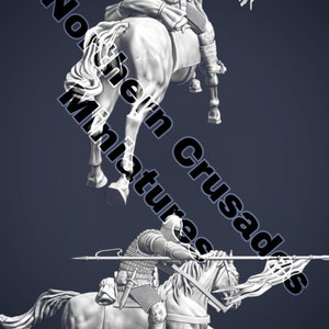 Mounted Knight of Novgorod, 1/72, 28mm, 32mm, 1/35, 54mm, 75mm, Resin ...