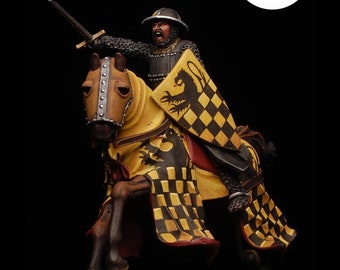 Italian Mounted Knight, 1/72, 28mm, 32mm, 1/35, 54mm, 75mm, Resin ...