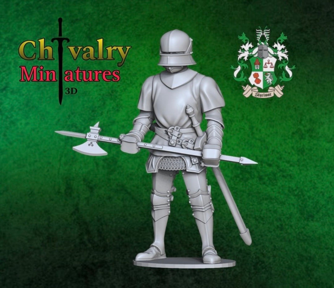 Late Medieval 15th Century Gothic Knight Version 1 Resin Figure ...