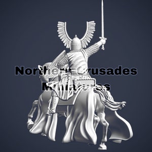 Teutonic Grand Winged Master Mounted, Historical 1/72, 28mm, 32mm, 1/35 ...