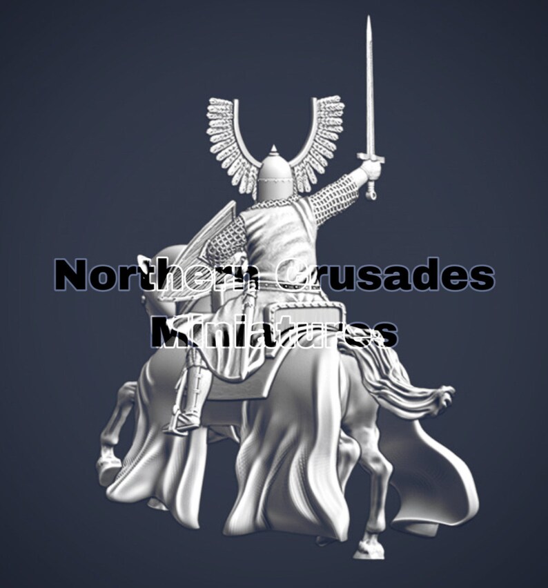 Teutonic Grand Winged Master Mounted, Historical 1/72, 28mm, 32mm, 1/35 ...