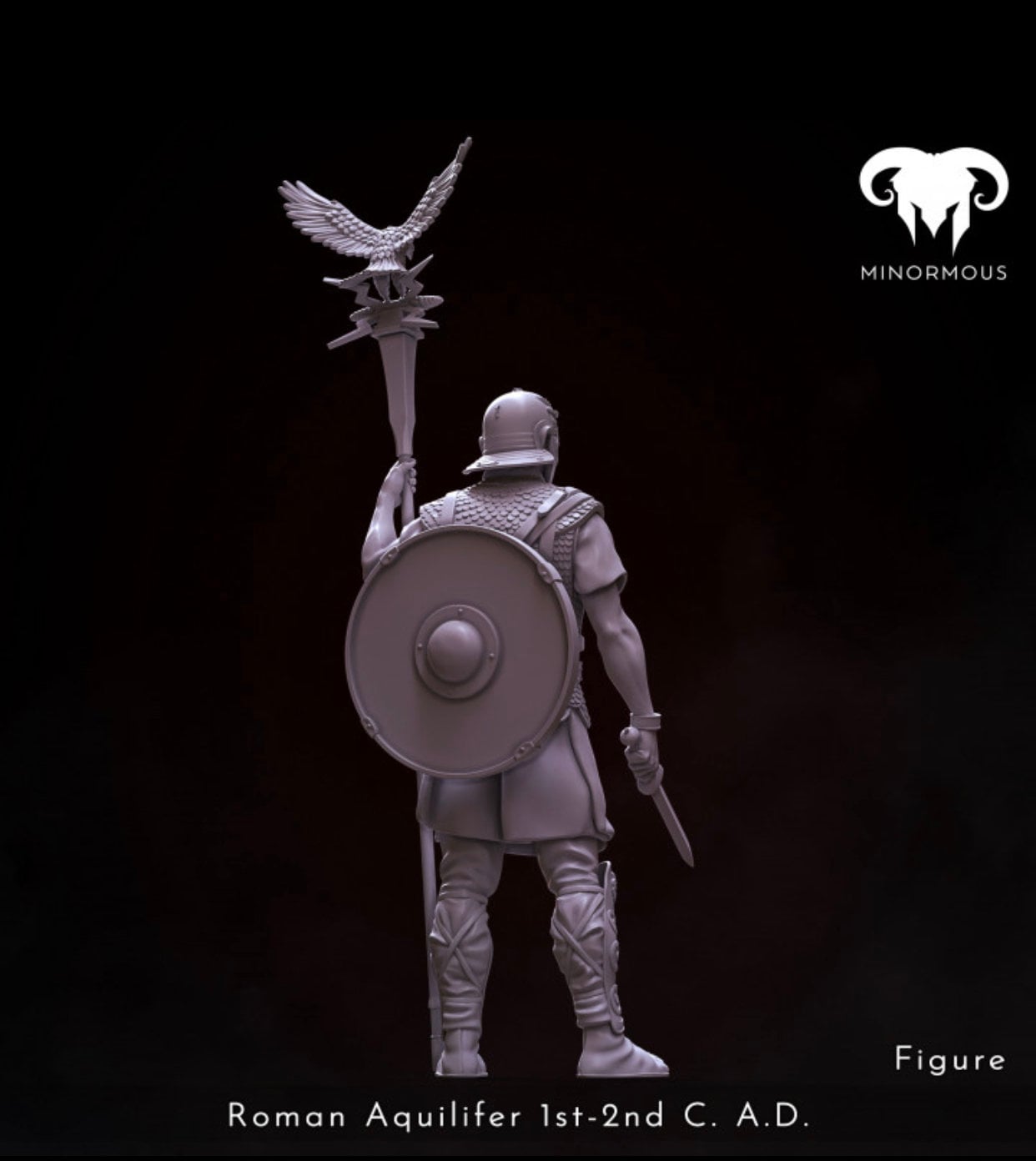 Roman Aquilifer (helmet) Casual Pose Figure Historical 1/35, 54mm, 60mm ...
