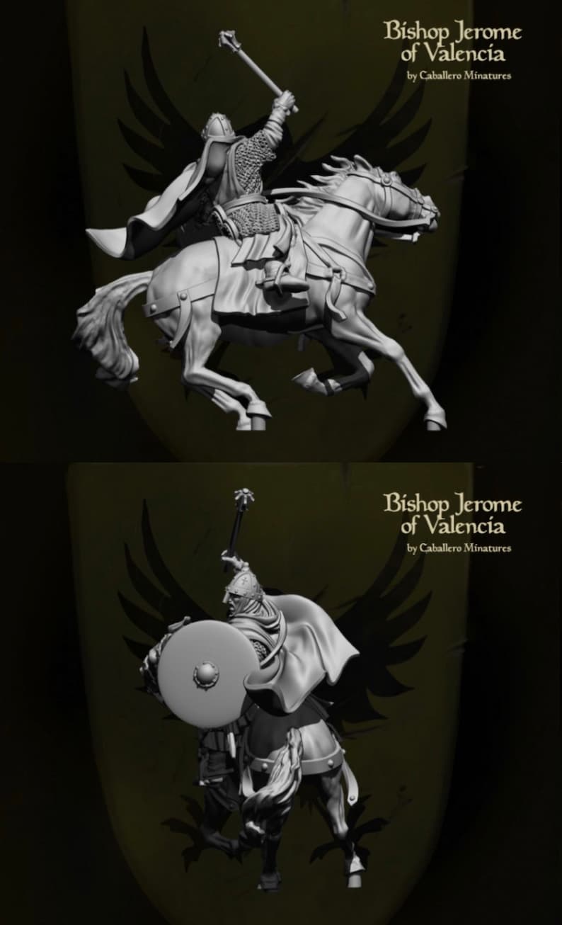 Medieval Bishop Cresconius, Historical 1/72, 28mm, 32mm, 1/35, 54mm ...