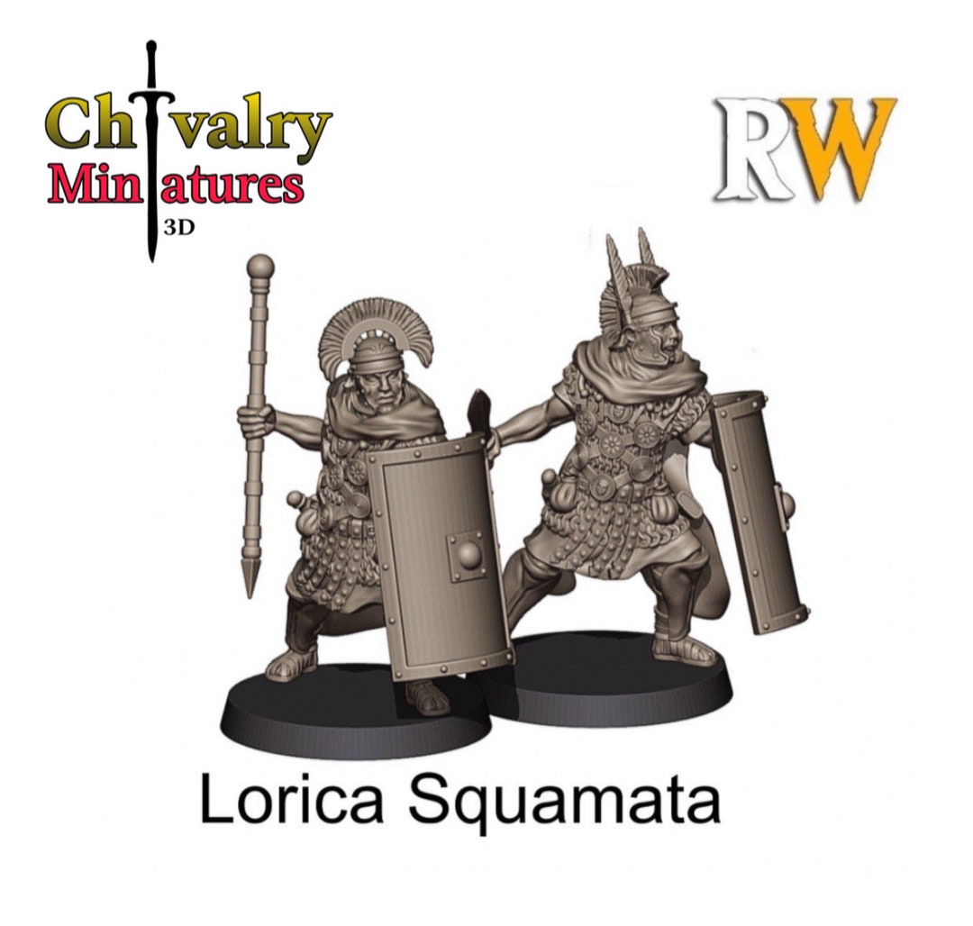 Roman Empire Centurio & Optio (lorica Squamata) Officers, Historical 1/ ...