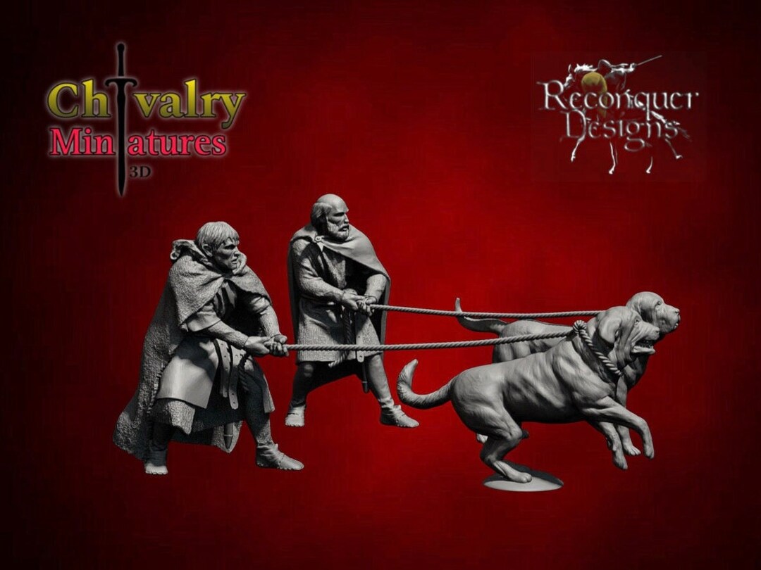 Medieval Spanish War Dogs, Historical 1/72, 28mm, 32mm, 1/35, 54mm ...