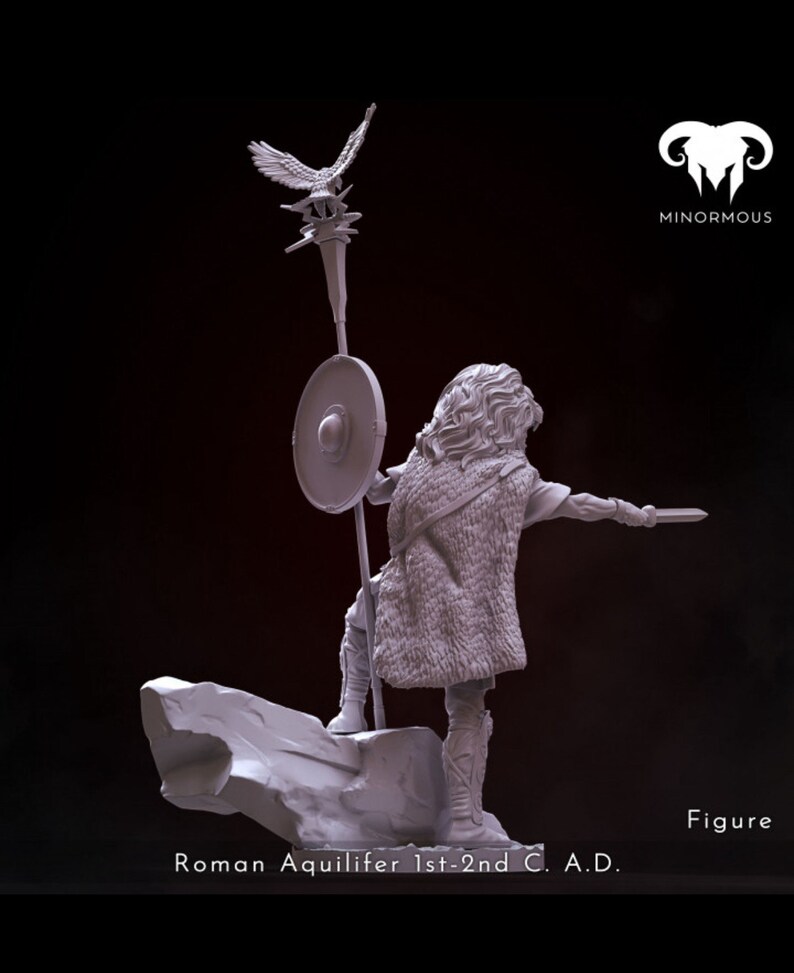 Roman Aquilifer (lion Head) Dynamic Pose Figure Historical 1/35, 54mm ...