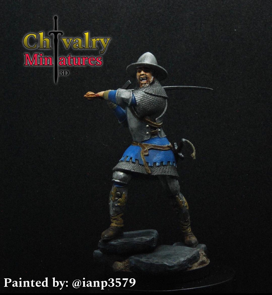 Medieval German Mercenary, Historical 1/72, 28mm, 32mm, 1/35, 54mm ...