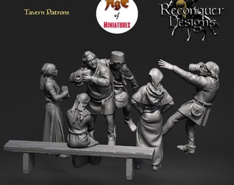 Medieval Villagers Set C Diorama, Historical 1/72, 28mm, 32mm, 1/35 ...