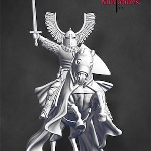 Teutonic Grand Winged Master Mounted, Historical 1/72, 28mm, 32mm, 1/35 ...
