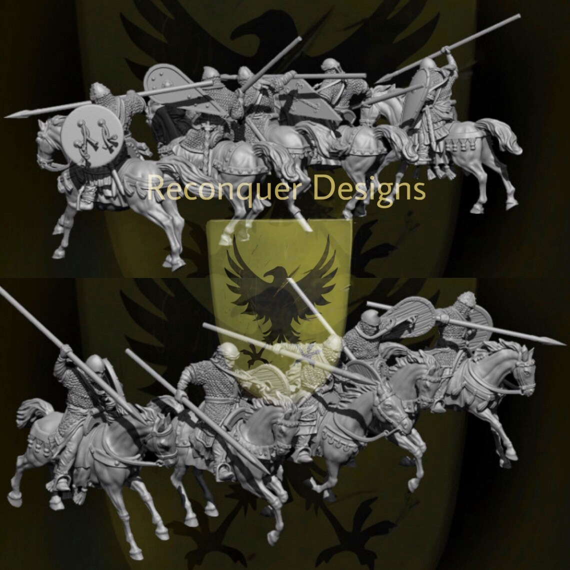 Medieval Spanish Cavalry Charging Set B Historical 28mm - Etsy