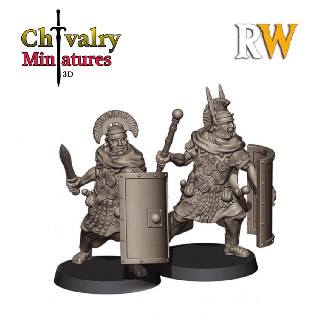 Roman Empire Centurio & Optio (lorica Hamata) Officers, Historical 1/72 ...