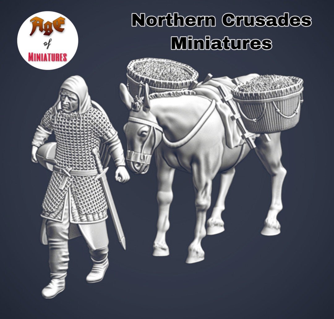 Medieval Donkey Food Storage Barrels, Historical 1/72, 28mm, 32mm, 1/35 ...