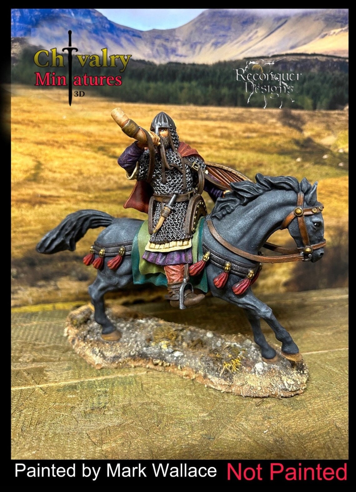 Medieval Spanish Horn Bearer, Historical 1/72, 28mm, 32mm, 1/35, 54mm ...