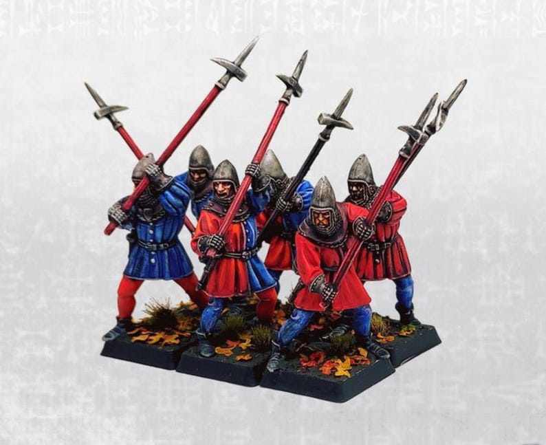 Late 14th-15th Century Knights With Poleaarms Set 1 Resin, 1/72, 28mm ...