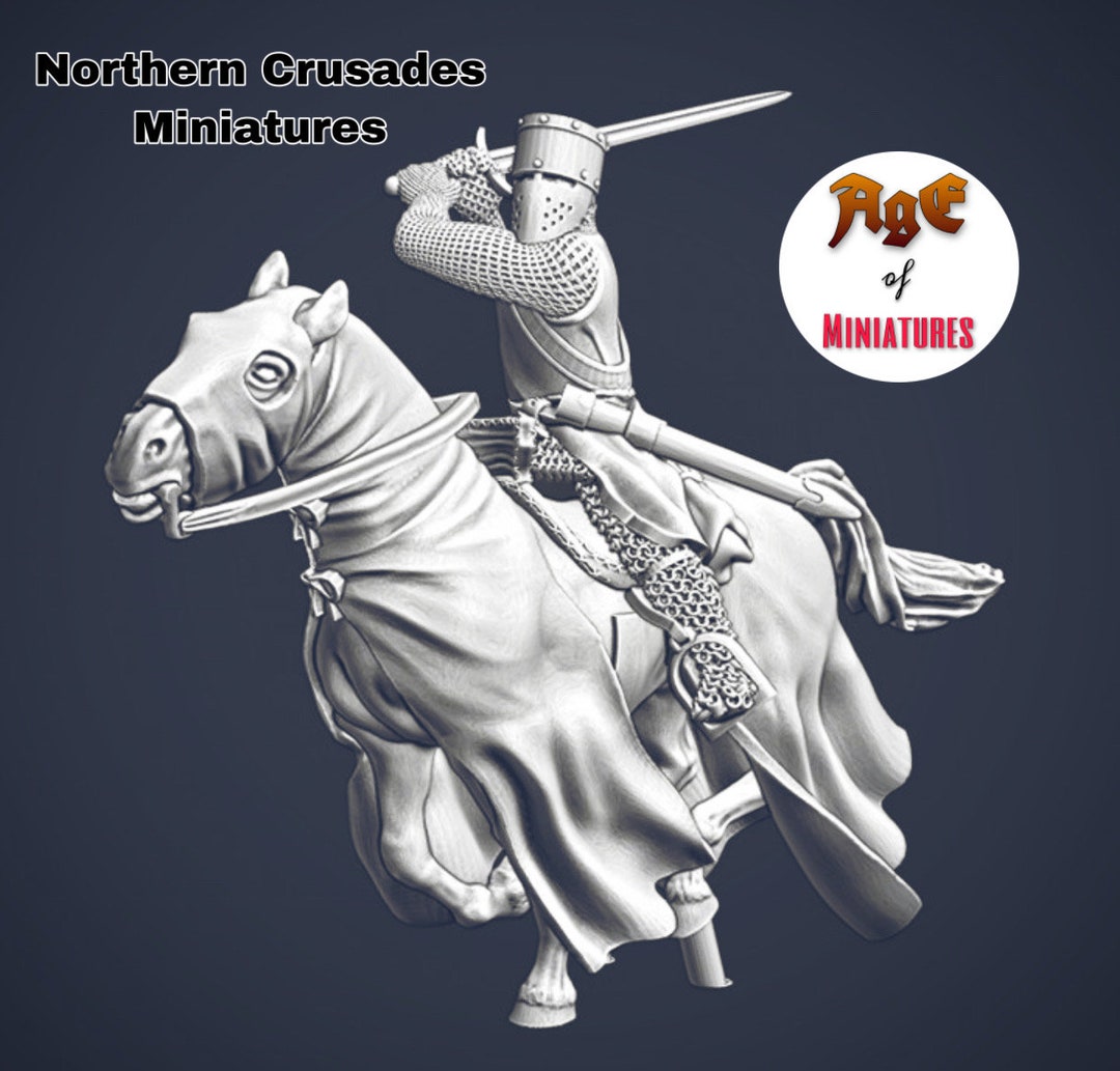 Danish Mounted Two Handed Sword, Resin, 1/72, 28mm, 32mm, 1/35, 54mm ...