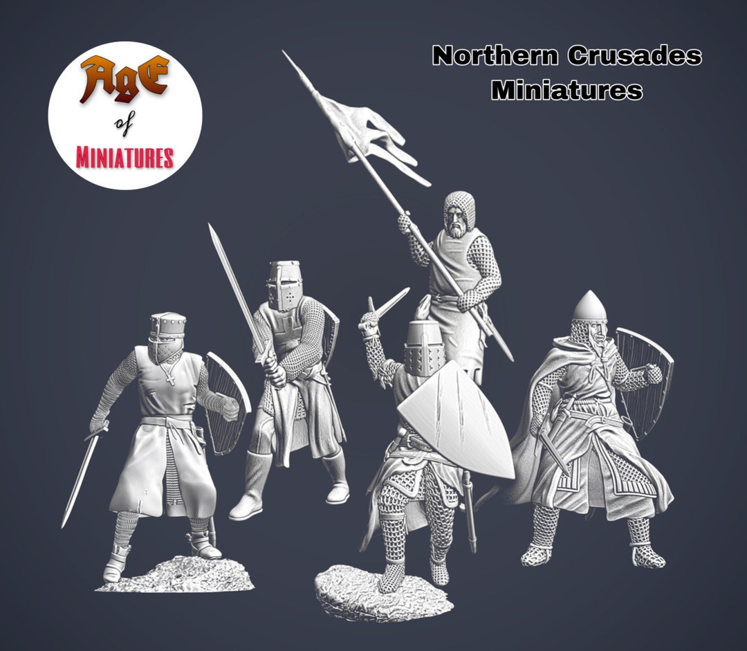 Medieval Templar Knights in Battle Diorama, Historical 1/72, 28mm, 32mm ...