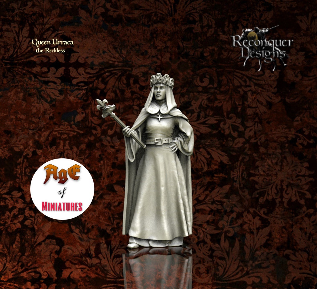 Medieval Queen Urraca 1/72 28mm 32mm 1/35th 54mm 75mm - Etsy