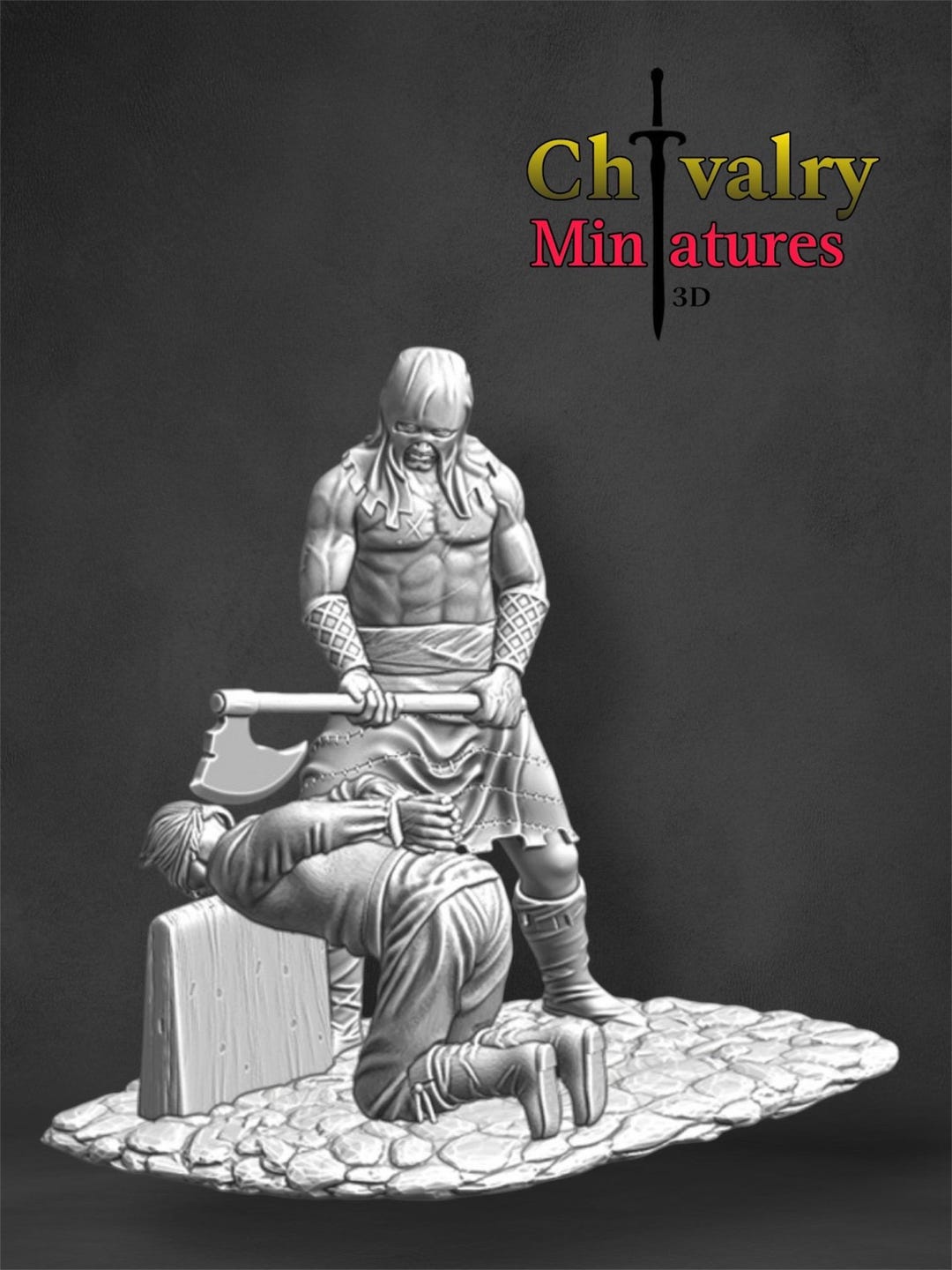 Medieval Executioner of Prisoner, Historical 1/72, 28mm, 32mm, 1/35 ...