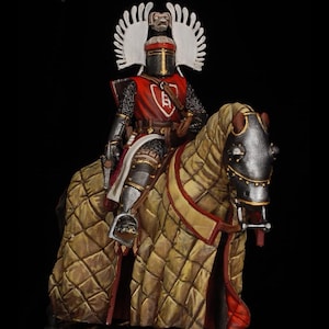 Italian Mounted Knight, 1/72, 28mm, 32mm, 1/35, 54mm, 75mm, Resin ...