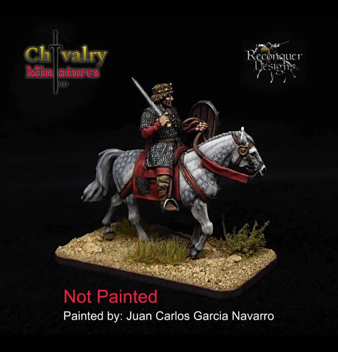 Medieval King Sancho 4th, 1/72, 28mm, 32mm, 1/35, 54mm, 75mm, Resin ...