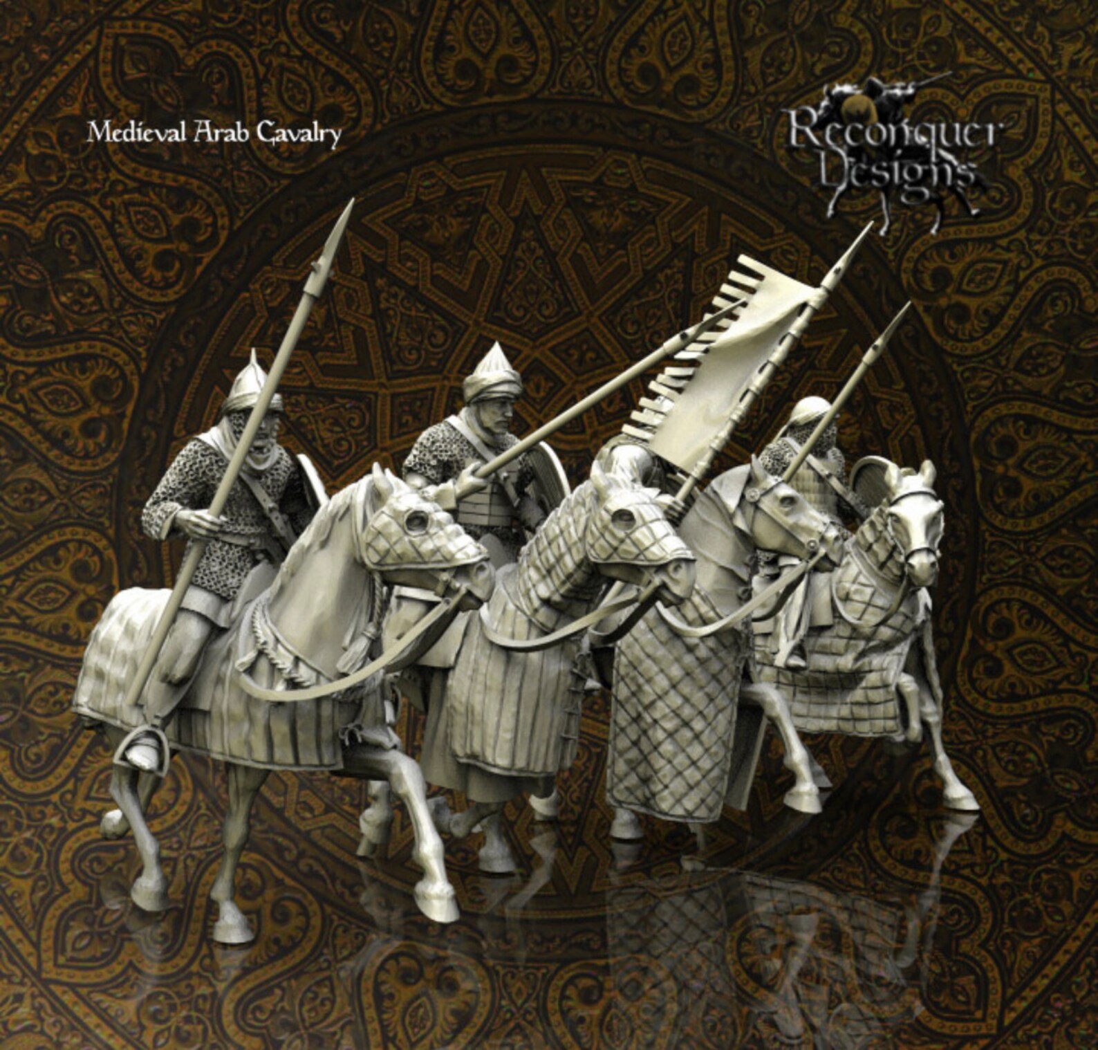 Medieval Arab Cavalry Set A, 1/72, 28mm, 32mm, 1/35, 54mm, 75mm, Resin ...