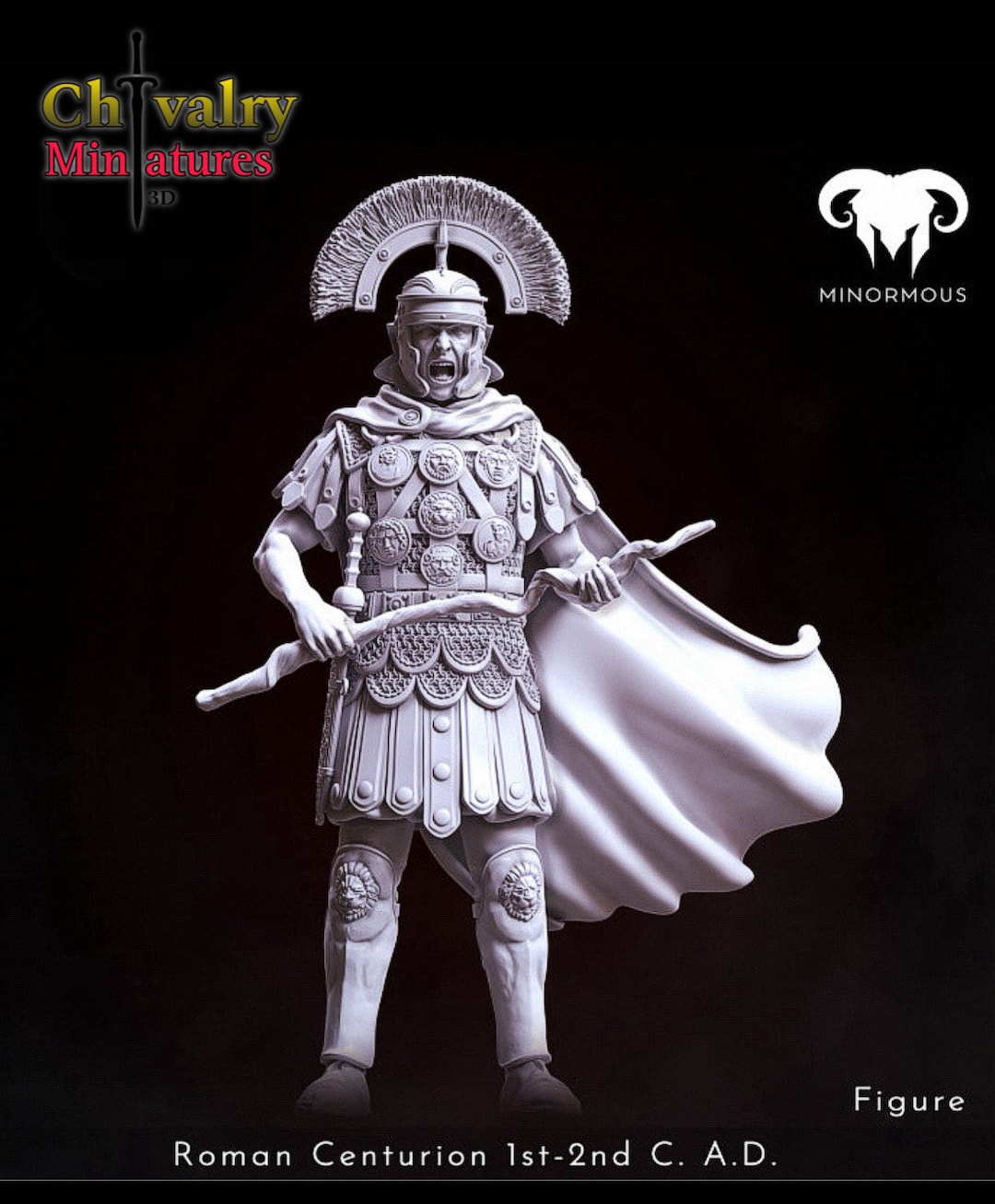Roman Centurion, Discipline Pose Figure Historical 1/35, 54mm, 60mm ...