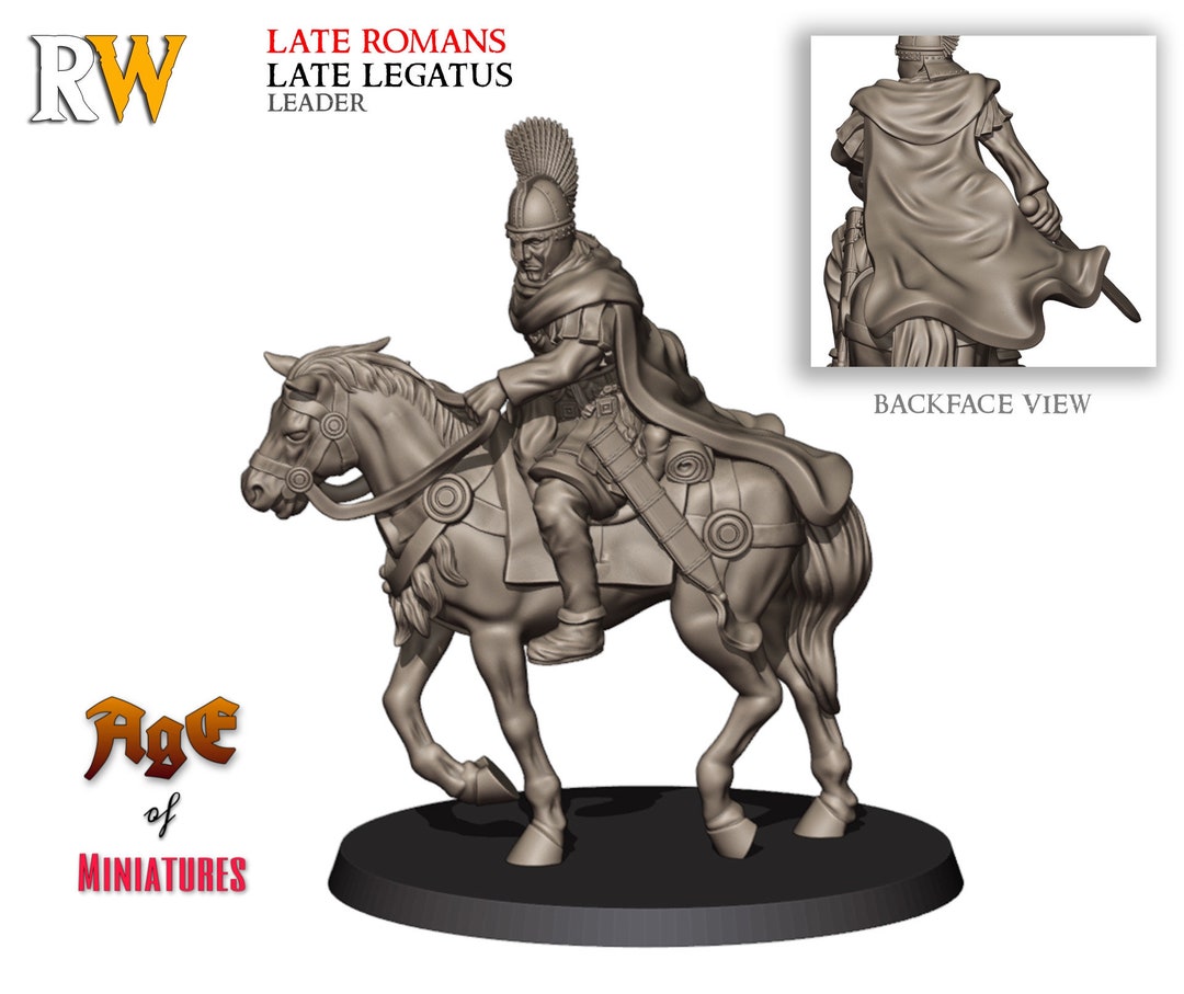 Late Roman Legatus Mounted, Historical 1/72, 28mm, 32mm, 1/35, 54mm ...
