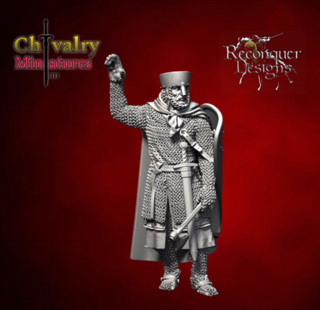 Medieval Count Arnaut Val, Crusader Command Foot Knight, Historical 1/ ...