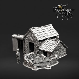 Medieval Pig Pen Diorama, Historical 15mm, 1/72, 28mm, 32mm, Resin ...