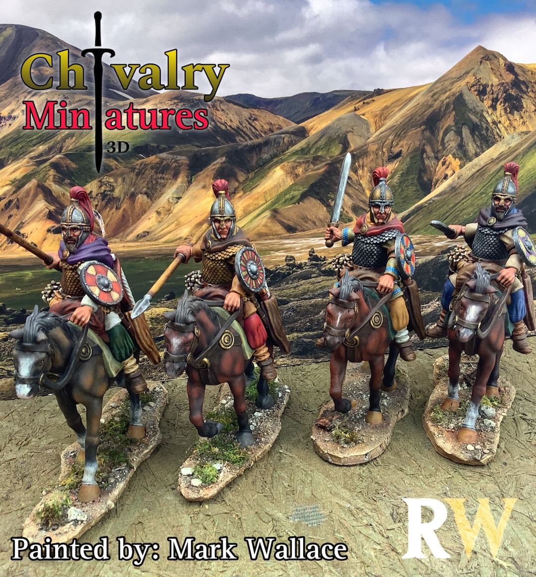 Late Roman Bucellarii Cavalry, Historical 1/72, 28mm, 32mm, 1/35, 54mm ...