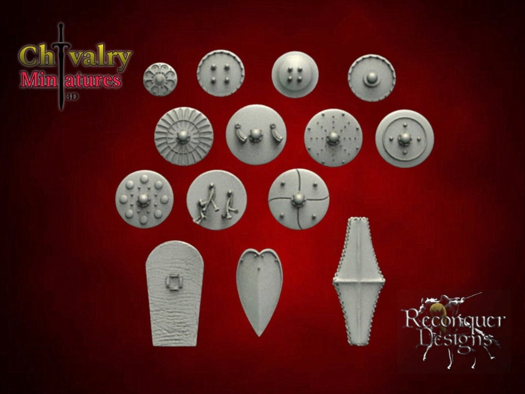 Medieval Andalusian & Berber Shields, Historical 1/72, 28mm, 32mm, 1/35 ...
