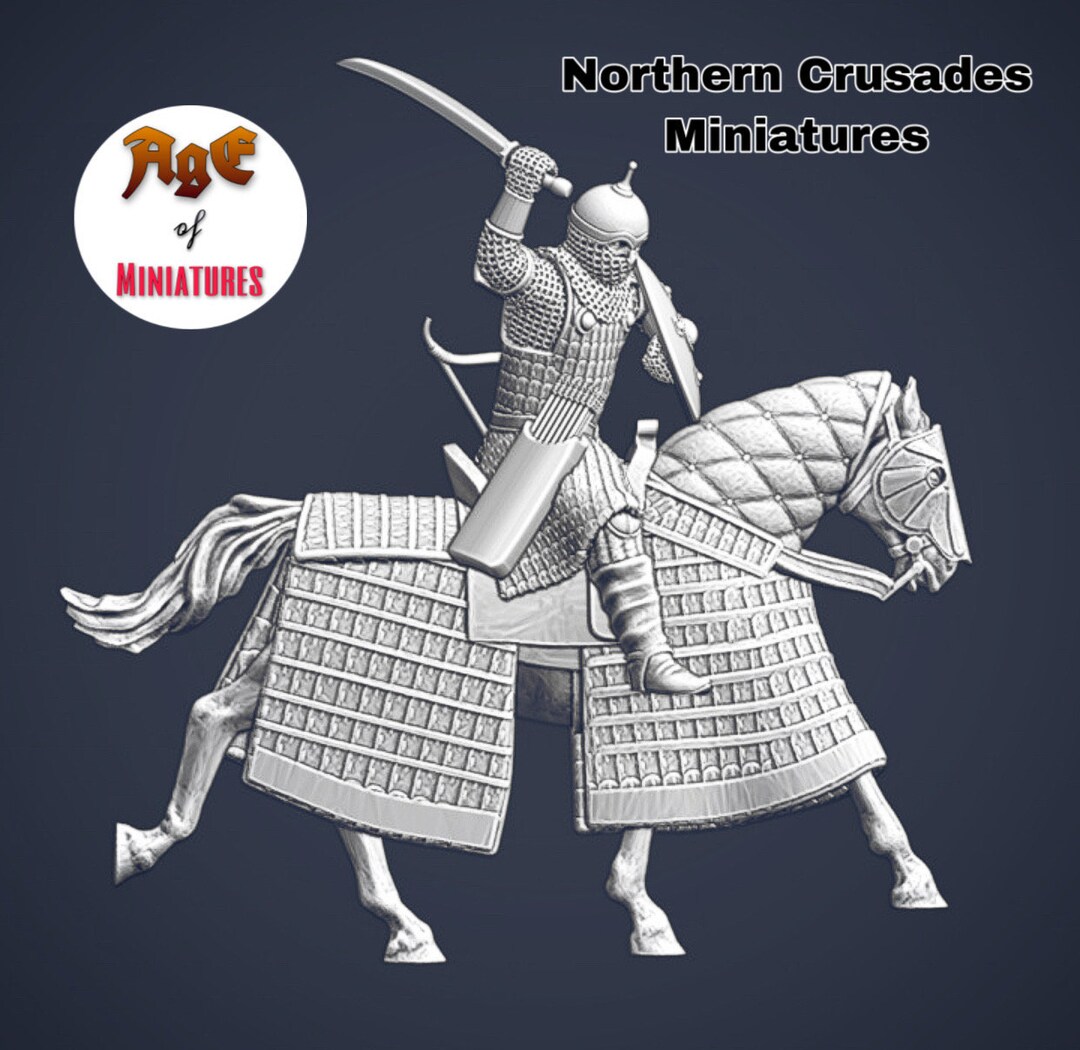 Medieval Mongol Charging Sword, 1/72, 28mm, 32mm, 1/35, 54mm, 75mm ...