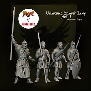 Medieval Spanish Levy Spearmen Set B, 11th Century Knights, Historical ...
