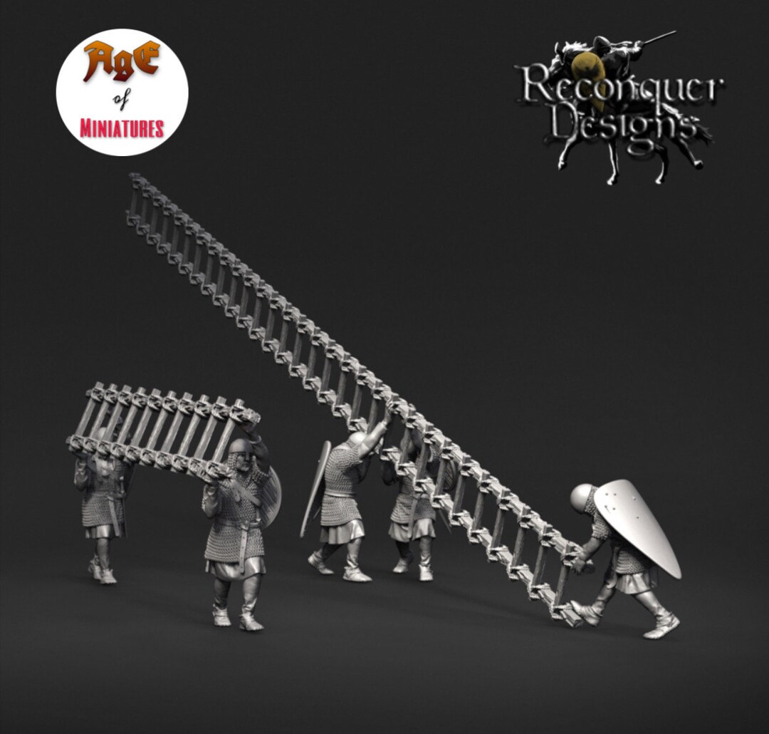 Medieval Seige Ladder Carryiers 11th Century Knights - Etsy
